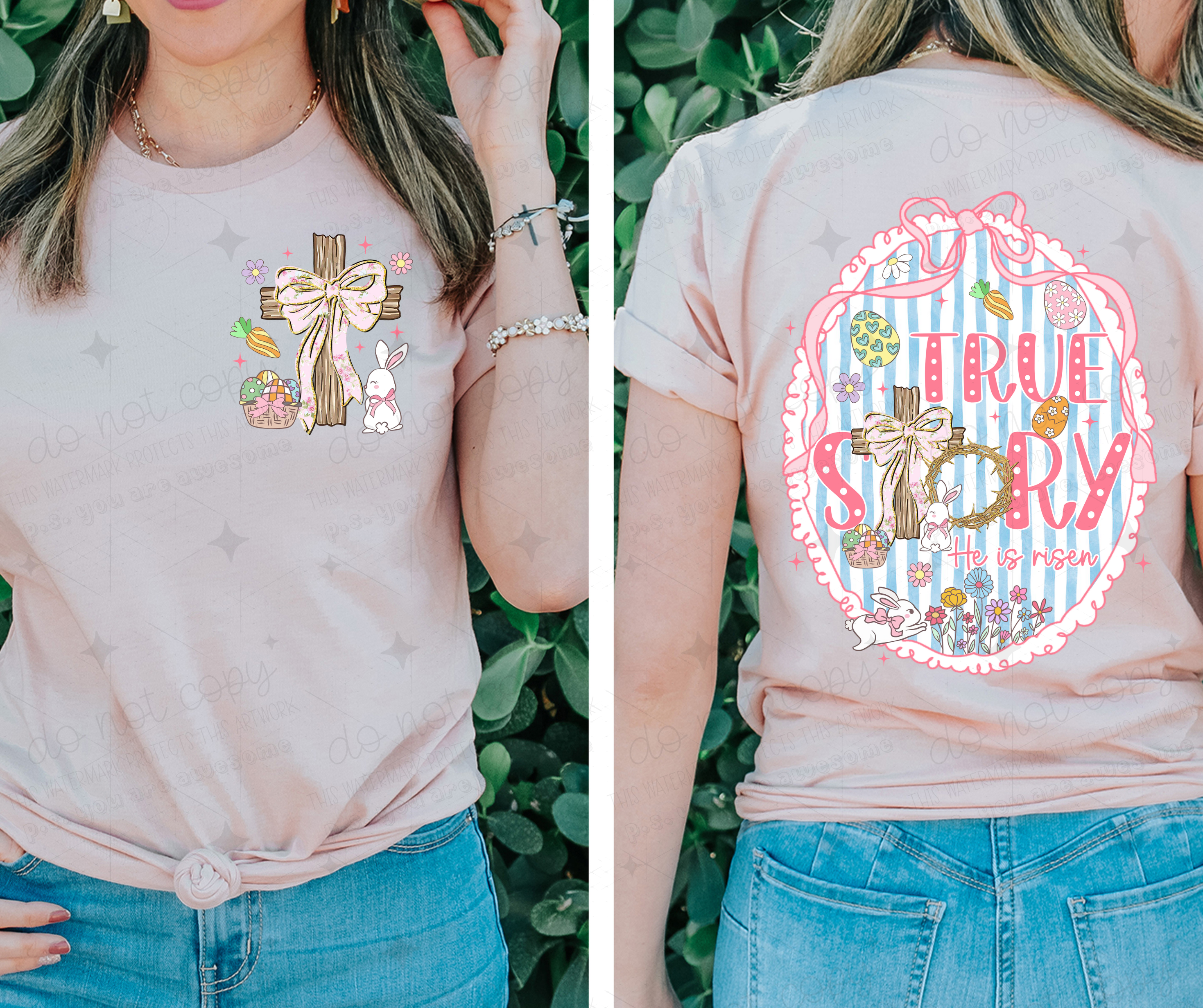 TRUE STORY - FRONT+BACK - DTF TRANSFER – shopollieandco