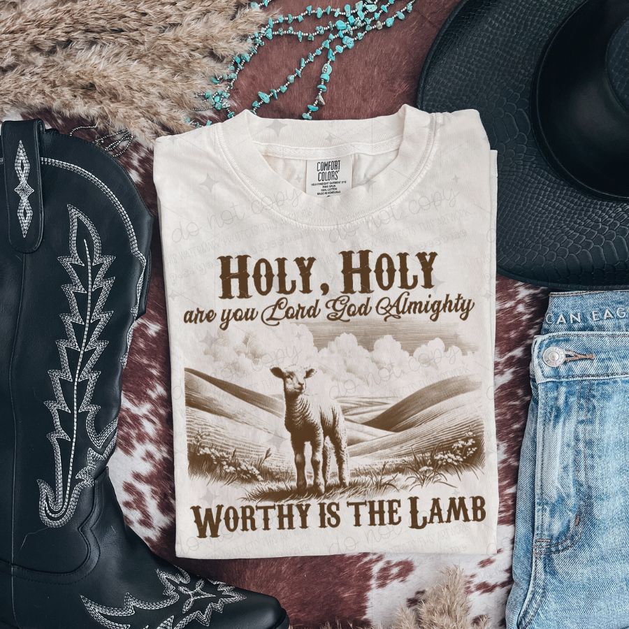 HOLY, HOLY ARE YOU LORD GOD ALMIGHTY WORTHY IS THE LAMB - DTF TRANSFER ...