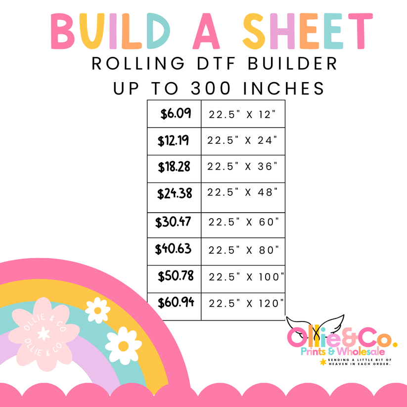 Rolling Canvas Gang Sheet – shopollieandco